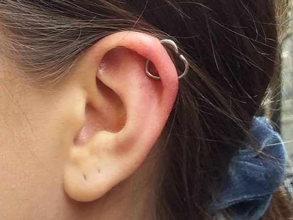Orbital Piercing 50 Image Ideas Jewelry Pros & Cons - Right Piercing